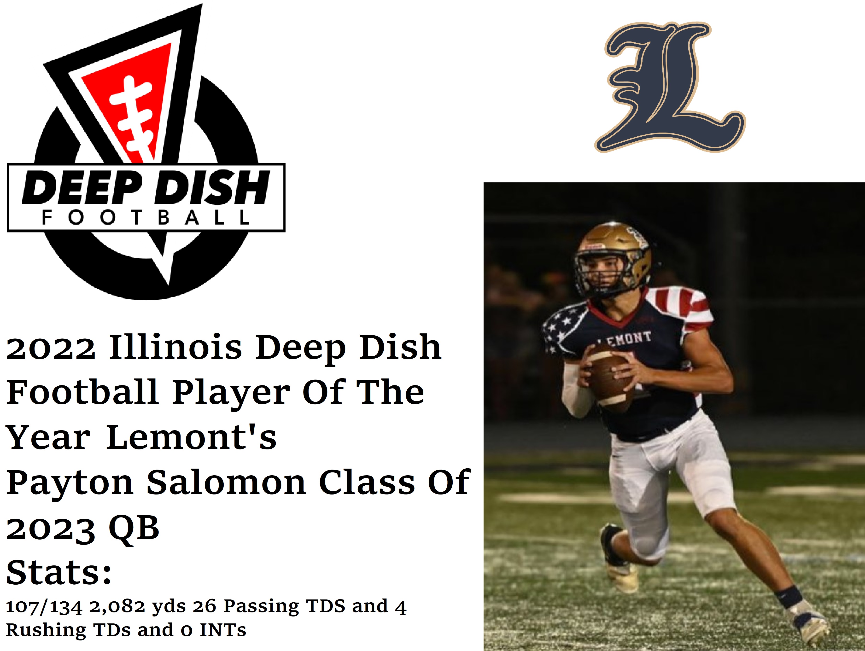 2022 Illinois Deep Dish Football Player Of The Year Is Lemont Senior QB ...