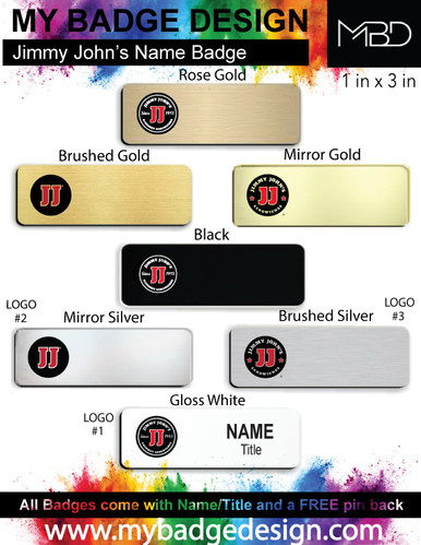 copy of Jimmy John's Employee Name Badge | MYBADGEDESIGN.COM