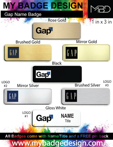Gap Name Badge | MYBADGEDESIGN.COM