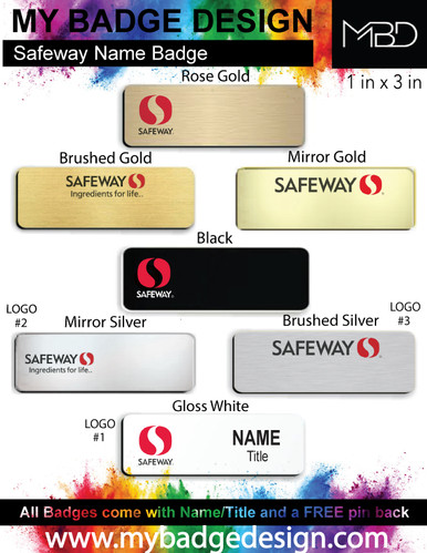 Safeway Name Badge | MYBADGEDESIGN.COM