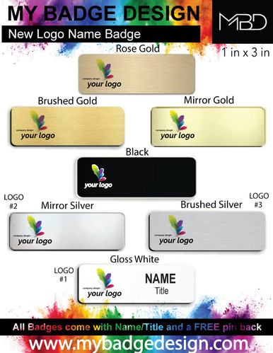 New Logo Name Badges | MYBADGEDESIGN.COM