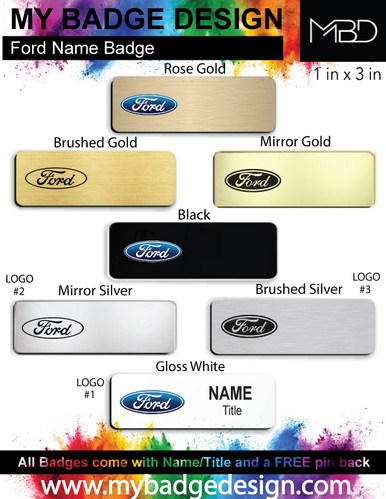 Ford Name Badges | MYBADGEDESIGN.COM