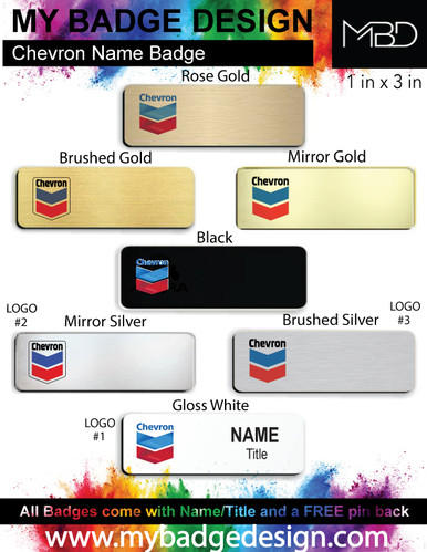 Chevron Name Badges | MYBADGEDESIGN.COM