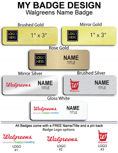 Walgreens Name Badges | MYBADGEDESIGN.COM