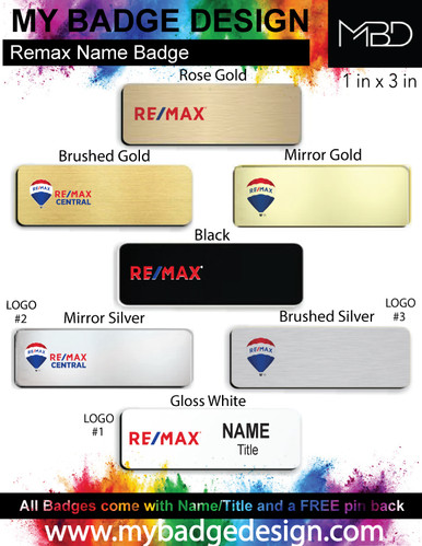 Remax Employee Name Badge | MYBADGEDESIGN.COM