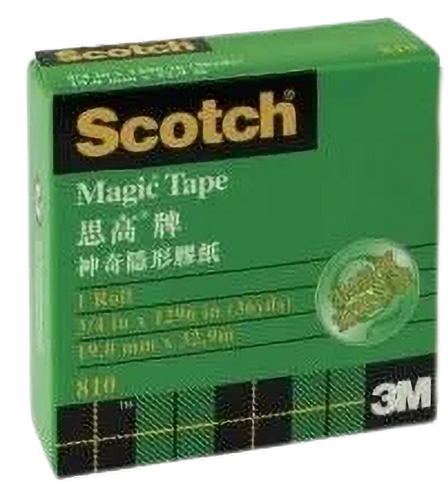 3M 810 3/4" x 36yds 可再貼神奇隱形膠紙 | 宏豐文儀有限公司