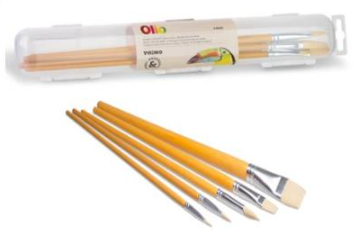 Primo Brushes Case 4 Flat Tipped + 1 Round Tipped 5支裝畫筆 - 1243P5O | 宏豐 ...