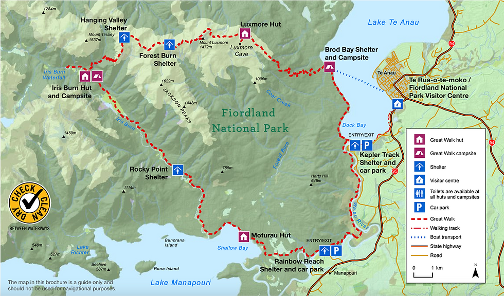 Kepler Track - Ultimate Guide to the Hike, Booking & Maps