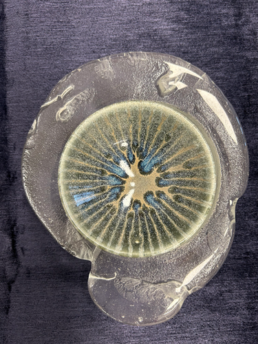 Cast Glass Bowl with Porcelain Insert | Sally Tully Ceramics