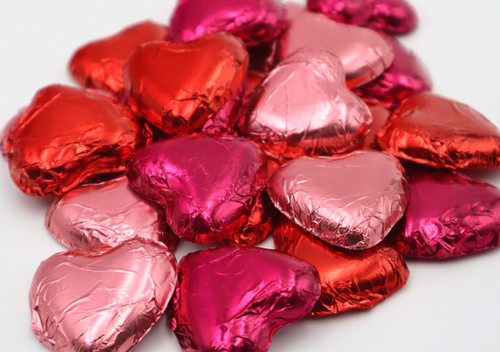 8 oz (1/2 Lb) Valentine's Day Solid Hearts | aldermanschocolate