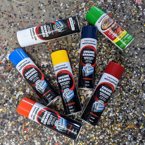 Motospray Engine Enamel Aerosol | milsomesautopaints