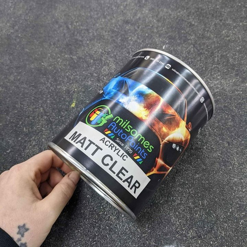 1K Acrylic Clear Coat - Matt Flat Finish | milsomesautopaints