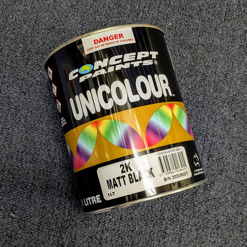 Concept 2K 1L Matt Black 2:1 | milsomesautopaints
