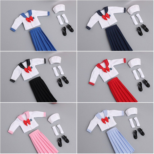 CDToys CD047-L Female Sailor Suit jk Student Long 1/12 Costume Set ...