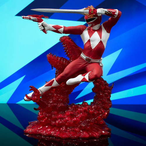 Diamond Select Mighty Morphin Power Rangers Red Ranger Gallery Statue ...
