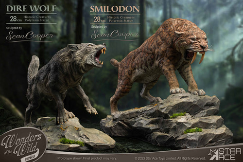 Star Ace Toys SA5037 Smilodon & Dire Wolf - Wonders of the Wild Series ...
