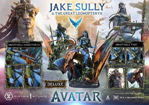 Prime 1 Studio Avatar Jake Sully & The Great Leonopteryx (Deluxe ...