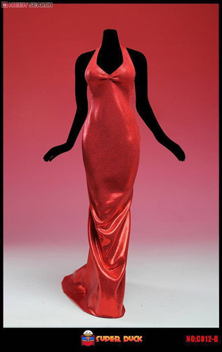 Super Duck C012-B Red Evening Dress | Singapore