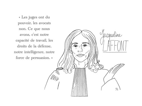 "JACQUELINE LAFFONT" par Julie Setton | LaJuste illustration