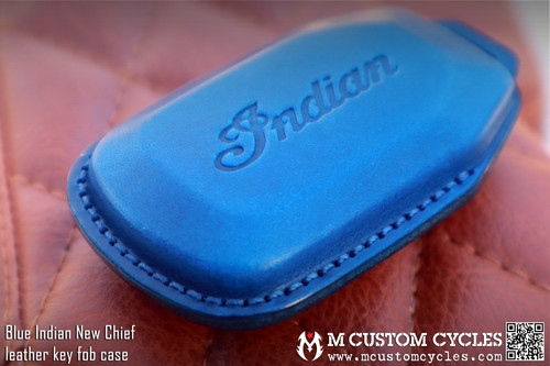 Leather Key Fob Case for Indian New Chief | M Custom Cycles