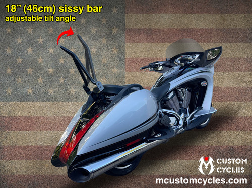 Sissy Bar Passenger Backrest for Victory Vision | M Custom Cycles