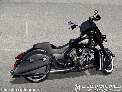 Indian Springfield Police-Style Saddlebag Crash Drop Guards | M Custom ...