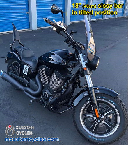 2nd Generation Sissy Bar Backrest for Victory Judge | M Custom Cycles