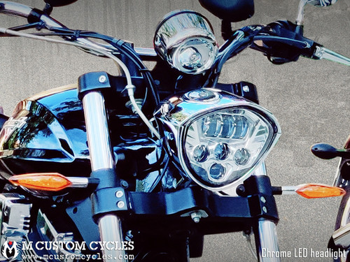 Victory LED Headlight | M Custom Cycles