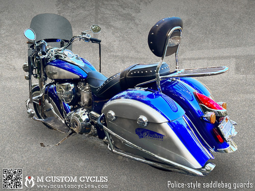 Indian Springfield Police Saddlebag Crash Drop Guards (rounded classic ...