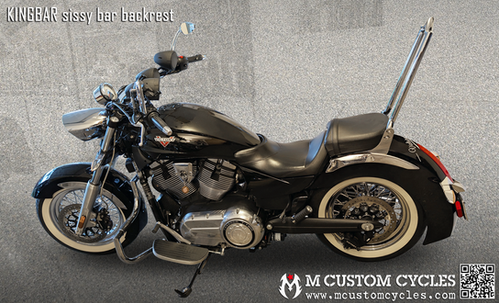 KINGBAR Sissy Bar Passenger Backrest for Victory Boardwalk | M Custom Cycles