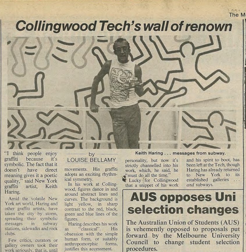Keith Haring Mural, Collingwood - Street Art Conservation