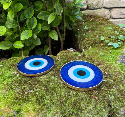 Evil Eye coasters - Set of 2 | BEIRUT BOUTIQUE SHOP