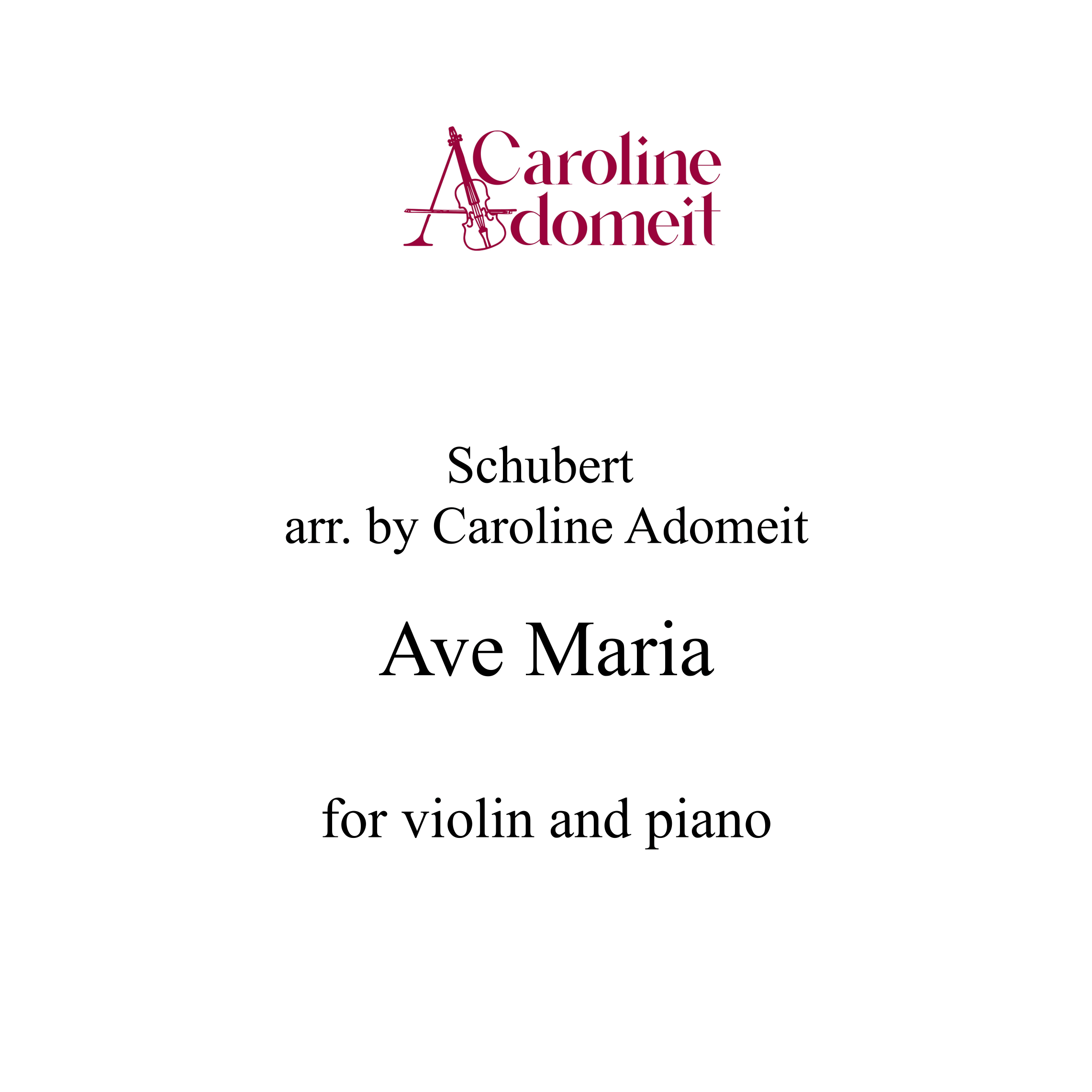 Schubert Ave Maria | Caroline Adomeit