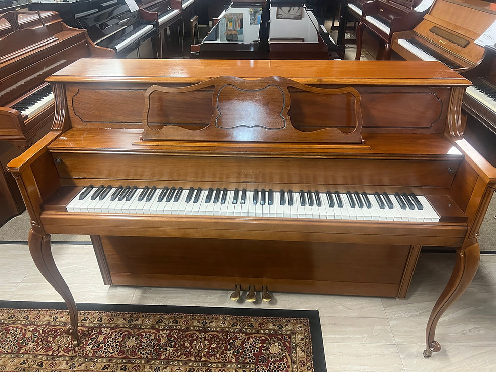 Everett Console Oak 42" | Schaeffer's Piano