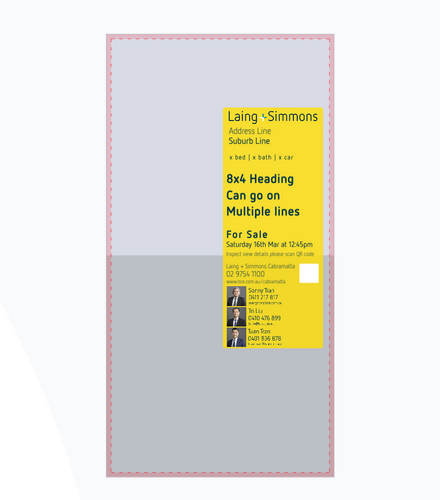 PORTRAIT 8x4 Signboard 2024 | Lucky Signs