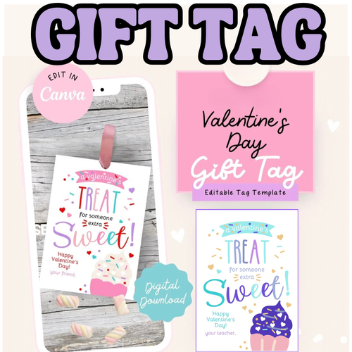 Valentines Day Gift Tag from Teacher | Frenchteacherbox