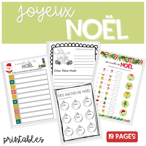 French Christmas activities | Frenchteacherbox