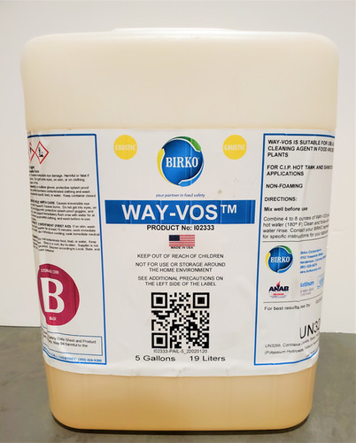 Birko WAY-VOS 5G | Heavy-Duty Caustic Cleaner | Jarvis Canada