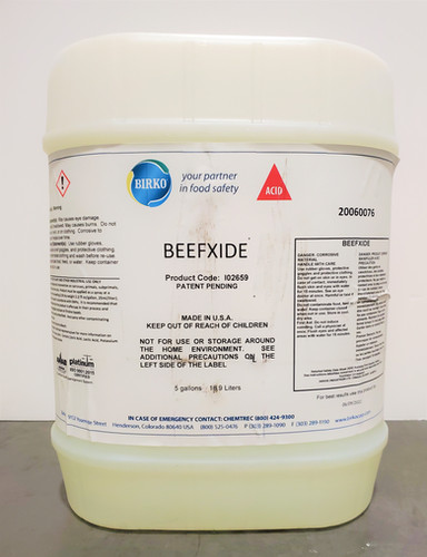 Birko BEEFXIDE 5G | Antimicrobial Processing Aid | Jarvis Canada