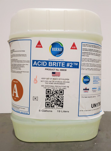 Birko ACID BRITE #2 5G | Acid Cleaner | Jarvis Canada