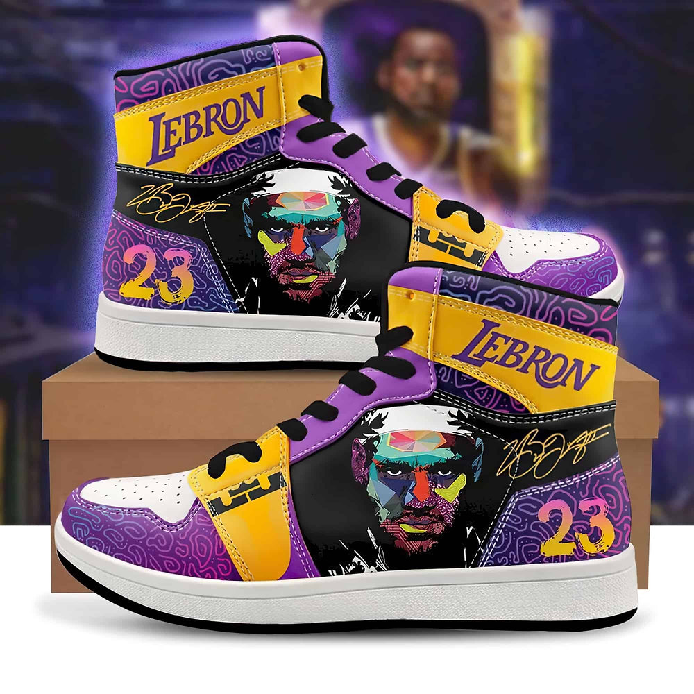 New - LeBron James #23 Classic Color Sneakers Air Jordan Custom
