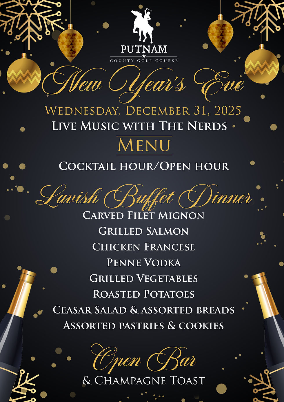 Ring in the New Year at Putnam County Golf Course at Their NEW Year's ...