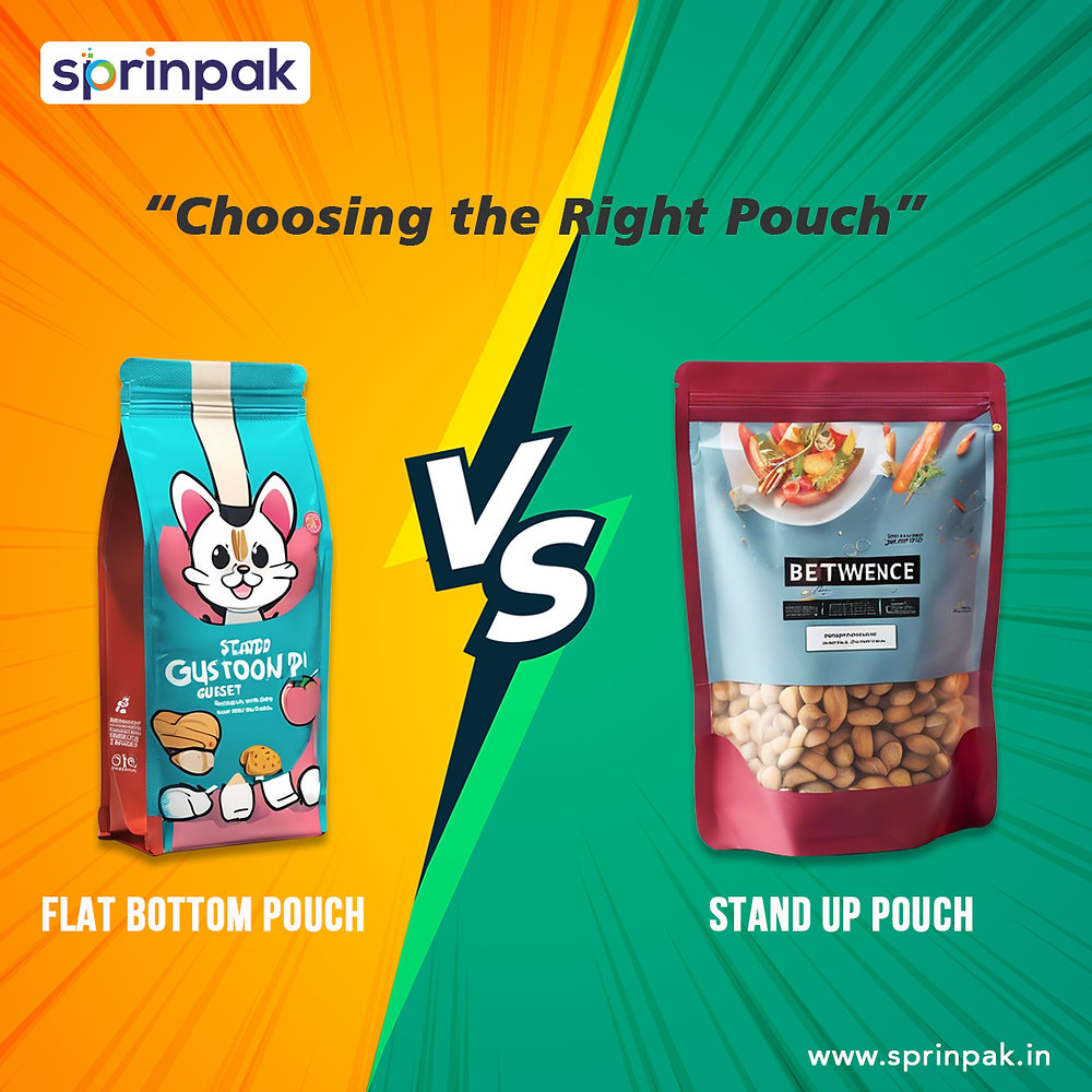 What is the difference between a Stand Up Pouch and a Flat Bottom Pouch?