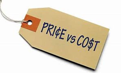Price Versus Cost