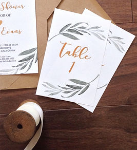 Table numbers | eventdesign