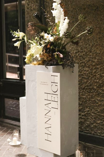 Vertical Lettering Welcome | eventdesign