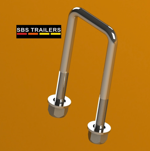 60 x 40 Box Section Spare Wheel Bracket - SB6012 | SBS Trailers