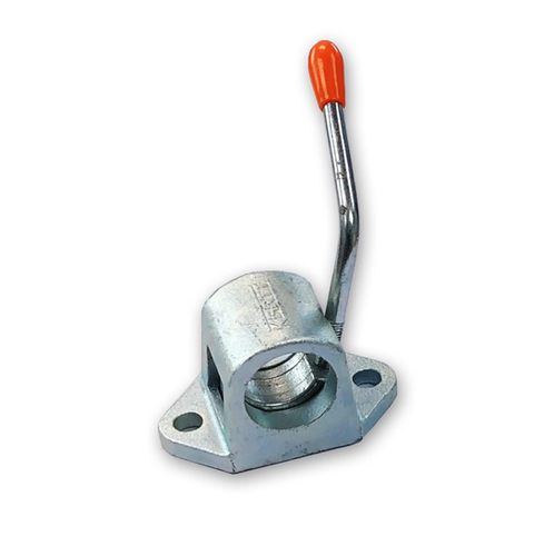 48mm Cast Jockey Wheel Clamp ORANGE - SB2115 | SBS Trailers