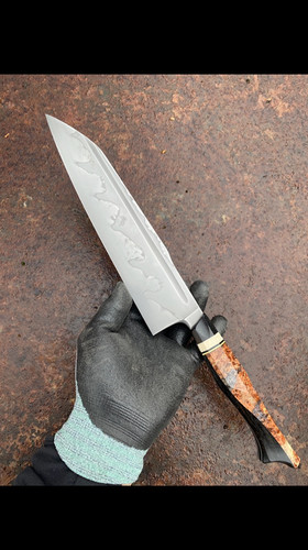 Rogue Carbon Steel with Hamon | Fire Knives