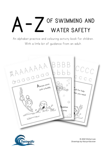 A to Z of Swimming & Water Safety Alphabet and Colouring Activity ...